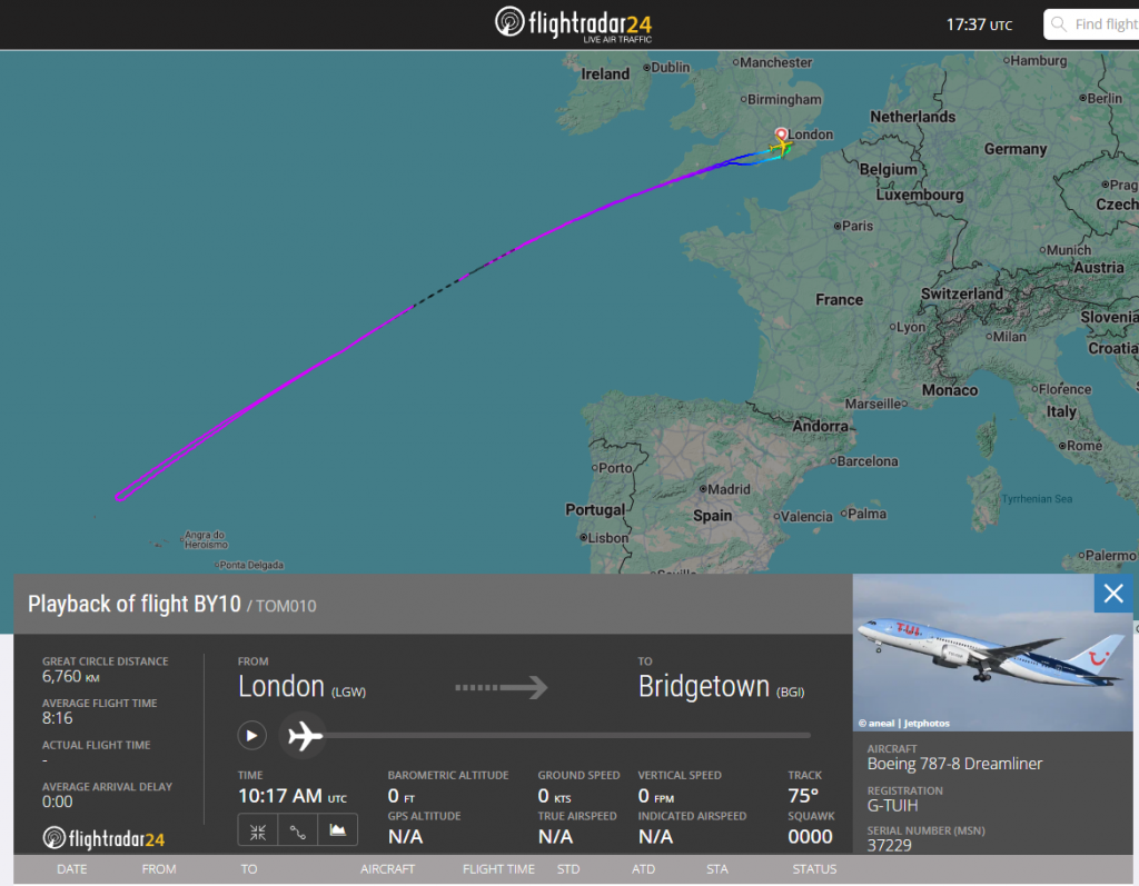 Venezuela Crisis: Two TUI Boeing 787s U-Turn to London & Birmingham ...