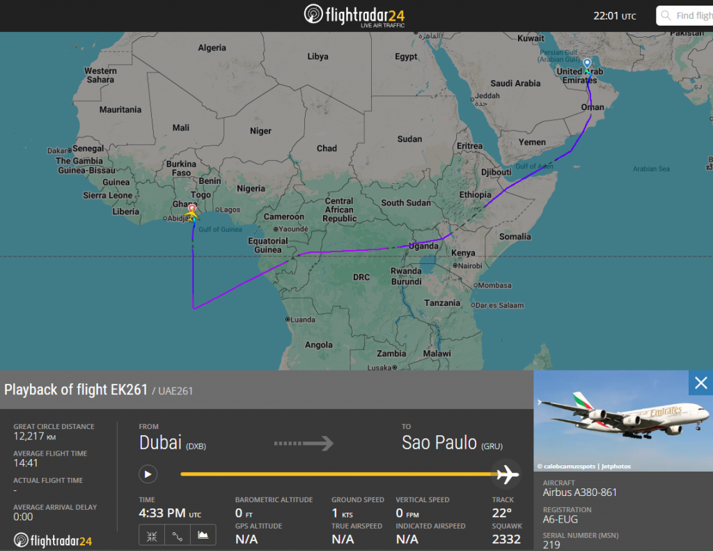 Emirates A380 Diverts to Accra After Cargo Hold Smoke Alert on Flight ...